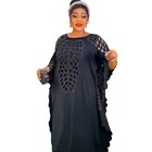 African Dashiki Long Maxi Dress Women Muslim Abaya Robe Kaftan Oversize ...