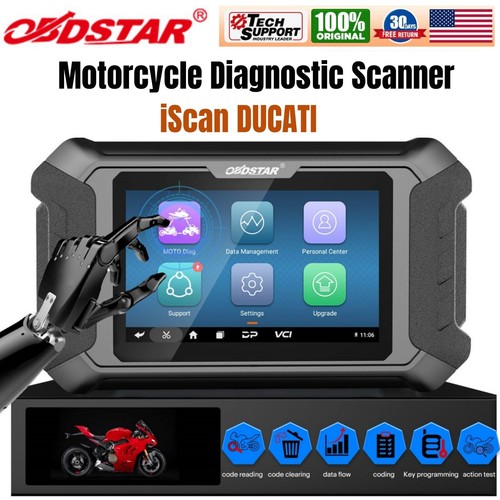 OBDSTAR iScan for DUCATI Motorcycle Auto Diagnostic Tool OBD2 Scanner ...