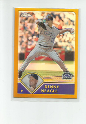 2003 TOPPS CHROME GOLD REFRACTORS #97 DENNY NEAGLE 150/449 | eBay