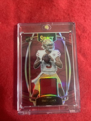 Trey Lance 2021 Panini Select (RC) Jersey Patch Maroon Prizm Jersey # ...