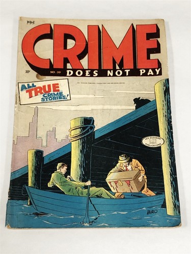 1945 CRIME DOES NOT PAY ISSUE #39 COMIC BOOK VG CLEAN COMPLETE | eBay