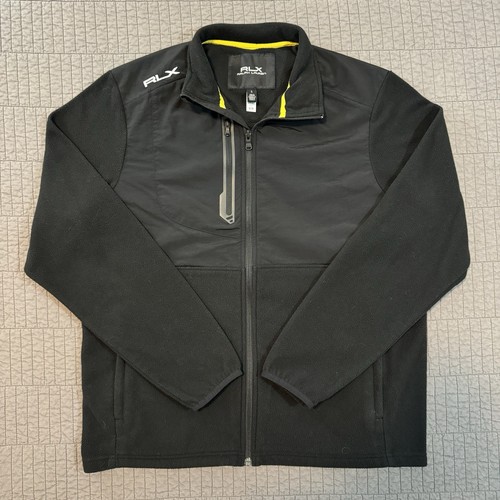 RLX Ralph Lauren Jacket Mens Large Black Tour Fleece Full Zip ...