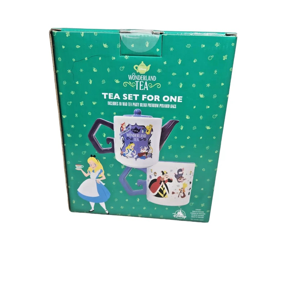Disney Alice in Wonderland Tea Set for One Includes Pot Mug Mad Tea ...