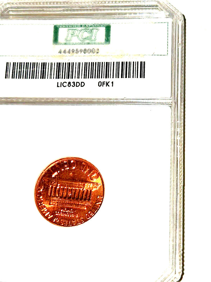 1983 Red Uncirculated Double Die Reverse DDR Rare Lincoln Mem Small ...