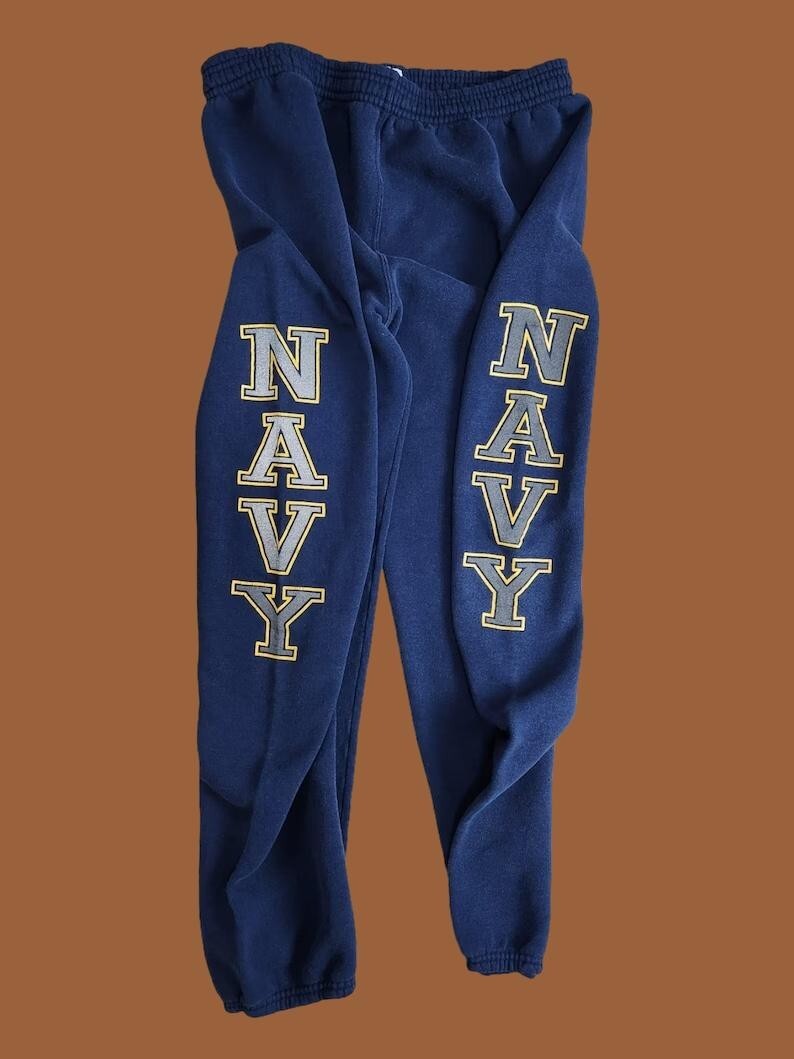 U.S NAVY AUTHENTIC MILITARY SWEATPANTS BLUE LARGE. X-LARGE. XX-LARGE ...