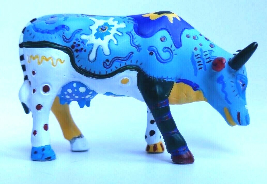 Cow Parade Mini Moo Cow Resin Figurine Cow Doodle Miniature | eBay