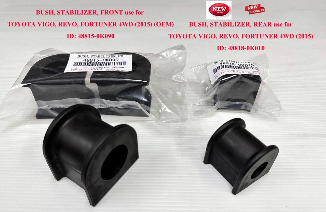 Front & Rear Bush Stabilizer For 2015 Toyota Vigo Revo Fortuner 4WD ...