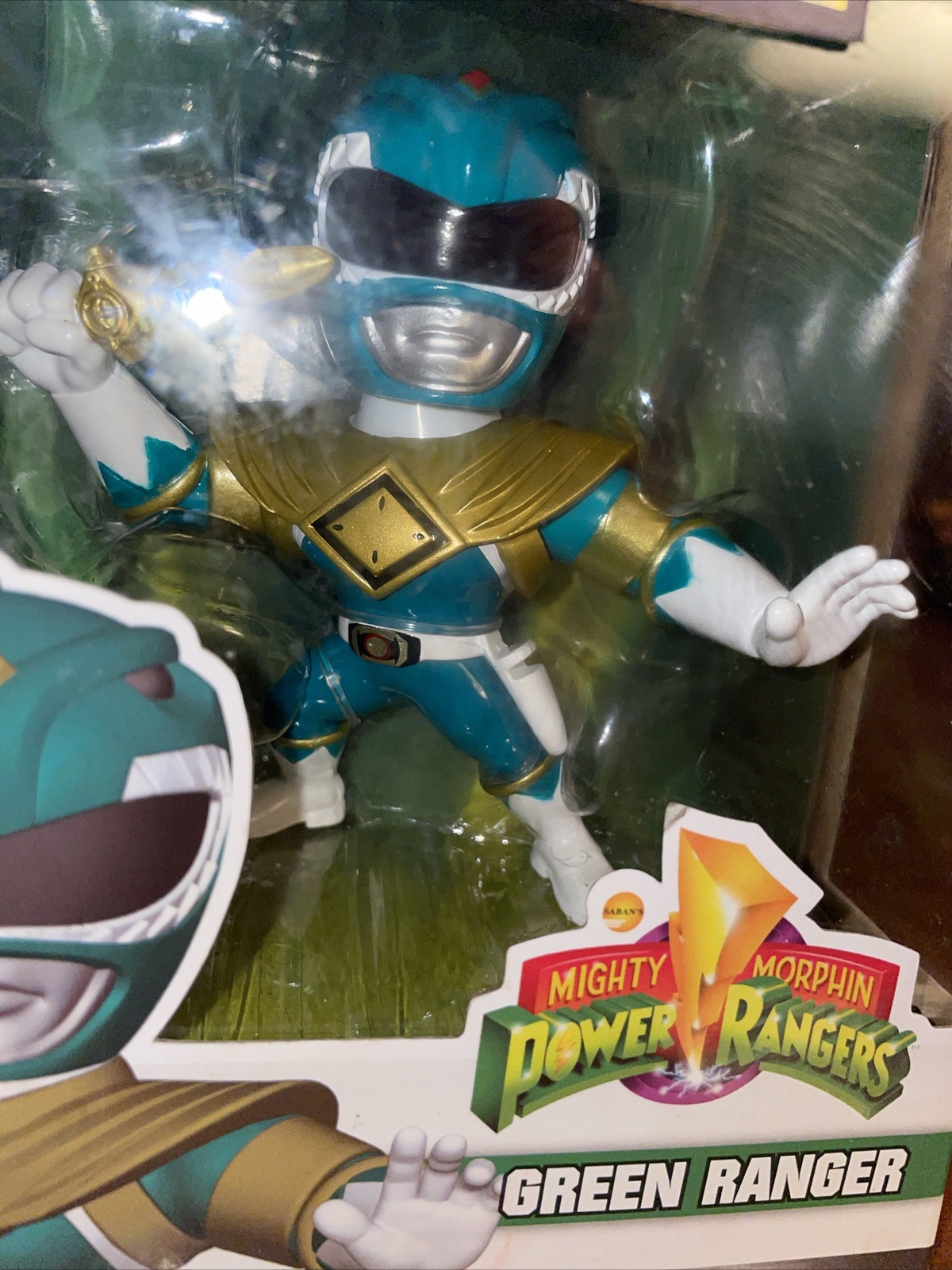 Green Power Ranger Mighty Morphin Metals Die Cast Collectible Figure ...