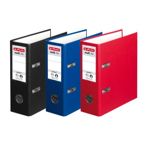Herlitz max.file Protect A5 Upright Lever Arch File - Blue | eBay
