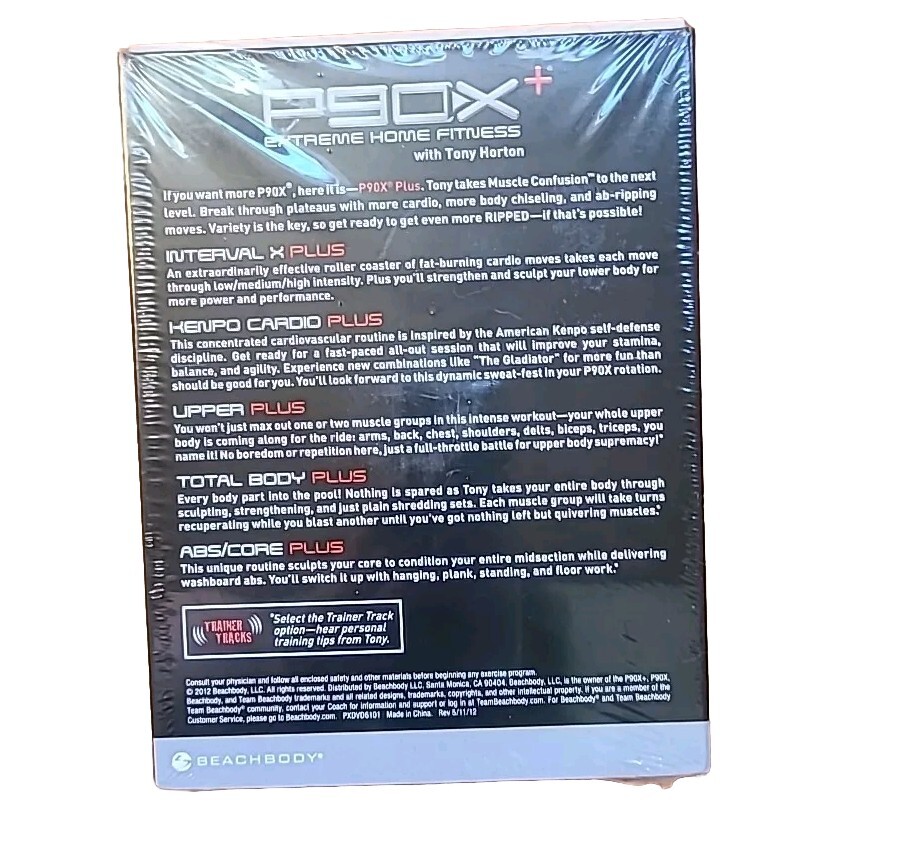 Beachbody P90X Plus Extreme Home Fitness w Tony Horton 4 DVD Set-NEW | eBay