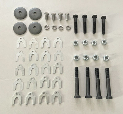 OE Bolts Control arm Bolt Kit Upper & Lower + Shaft Bolts & Shims 48 ...