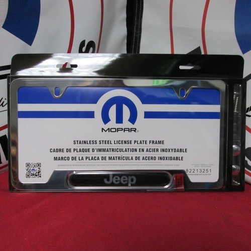 JEEP CHEROKEE COMPASS PATRIOT Bright Polished License Plate Frame NEW ...