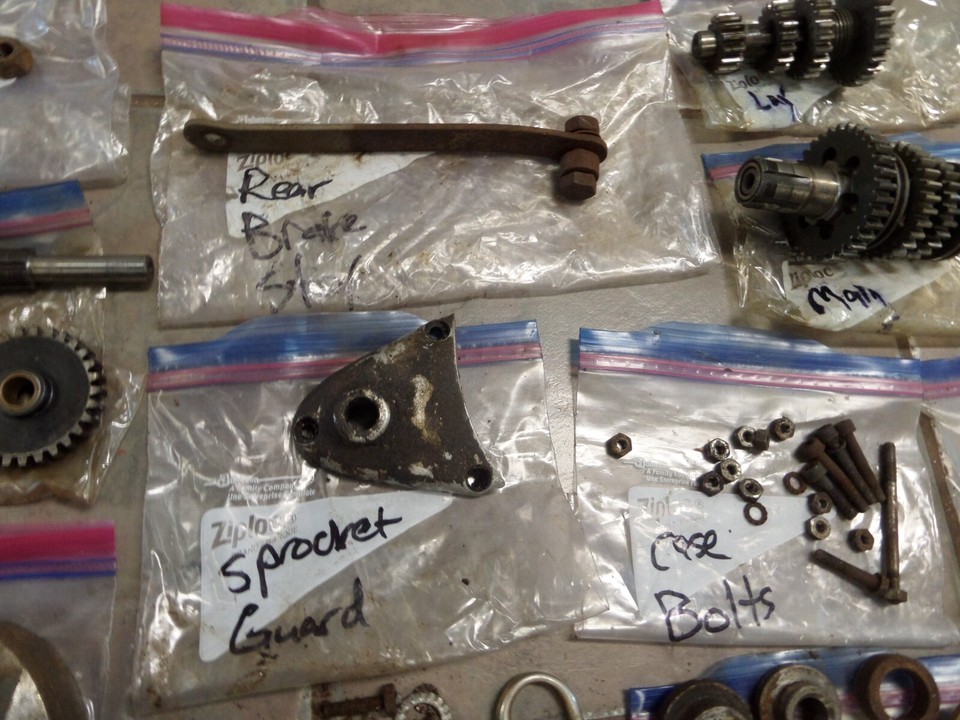 Bultaco 1966-1970 Lobito 100 4SP Engine Crankcase Trans Main Lay Shaft ...