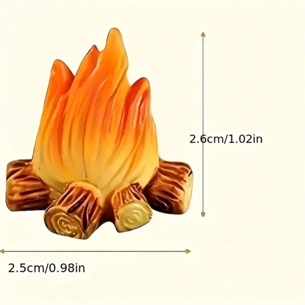 Dollhouse Miniature 1:12 Handcrafted Campfire Outdoor Decor Or Indoor ...