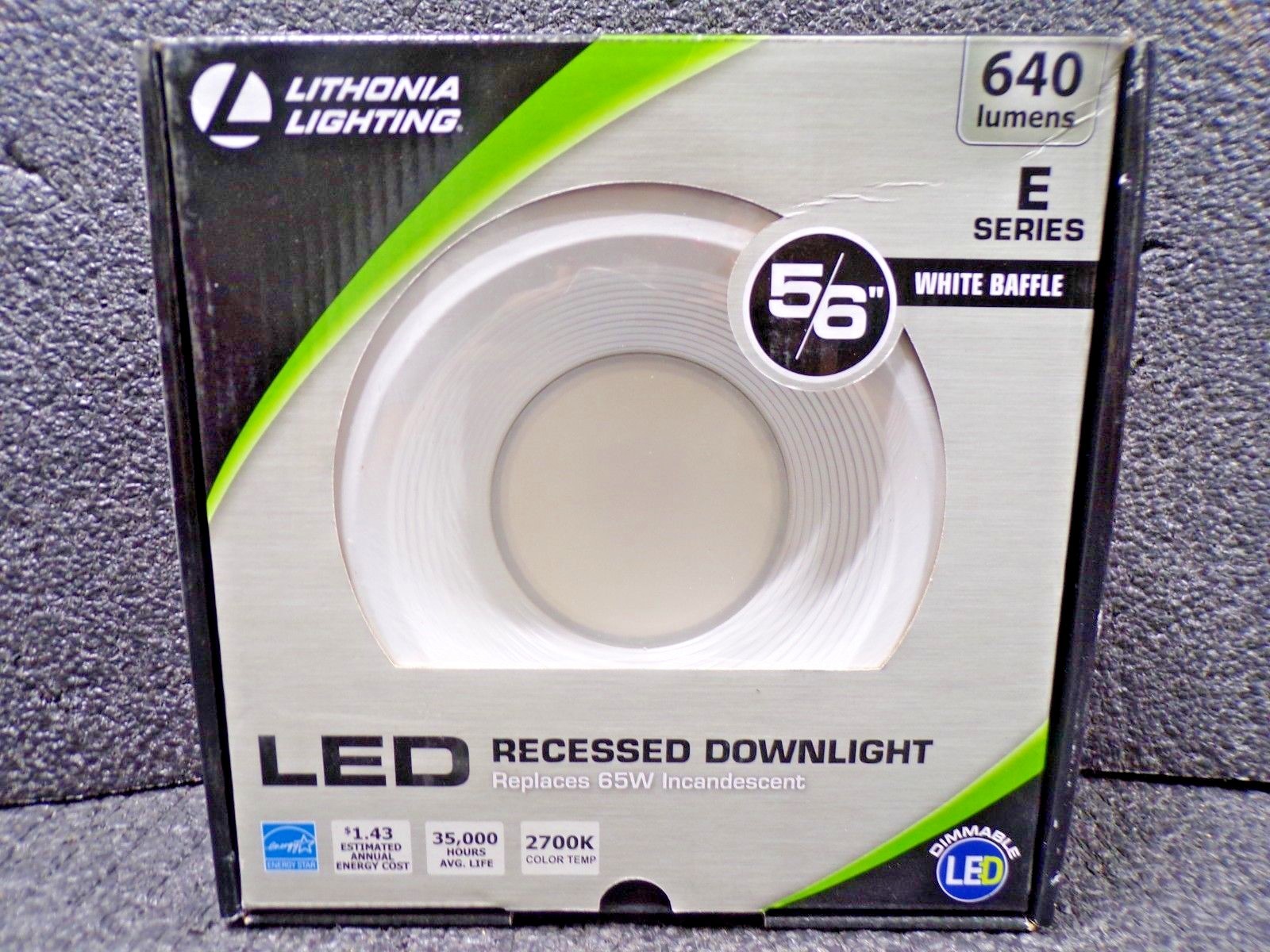 Lithonia Lighting 6 Inch White Retrofit LED Recessed Downlight, 12W ...