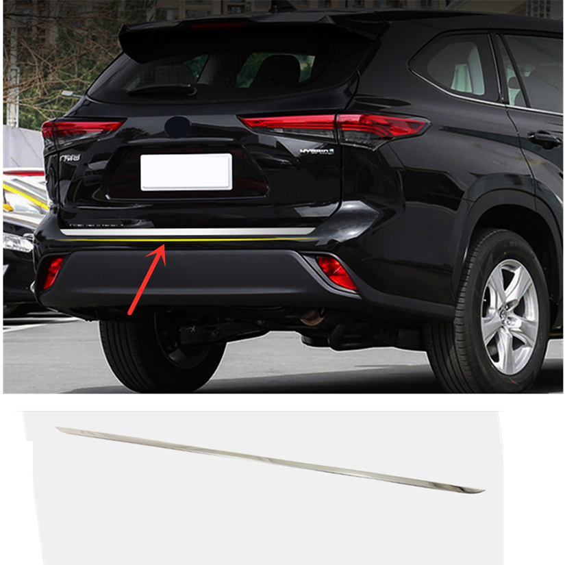 For Highlander Toyota 2020-23 stainless Rear Door Trunk Lid Tailgate ...
