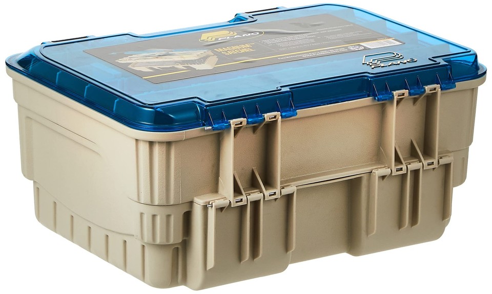 Plano 1349-00 Two Level Magnum 3449 Tackle Box, Sandstone/Blue, One ...