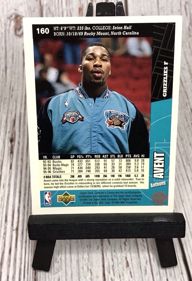 1996-97 Collector's Choice #160 Anthony Avent | eBay