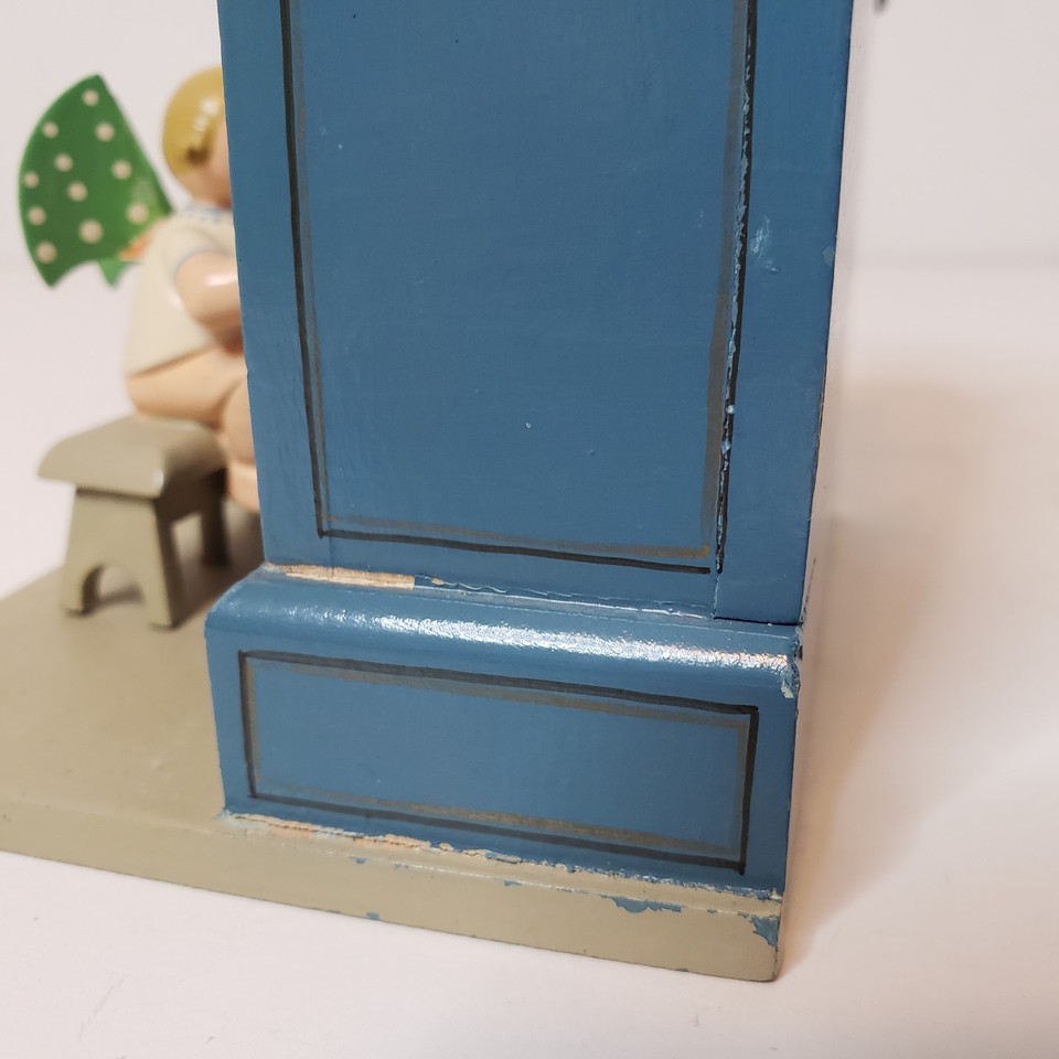 Vintage Erzgebirge German Music Box Angel Playing Organ Reuge Read ...