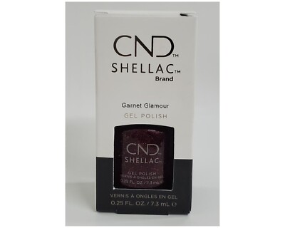CND Nail Polish - Shellac Gel Polish - Garnet Glamour ( 0.25 oz / 7.5 ...