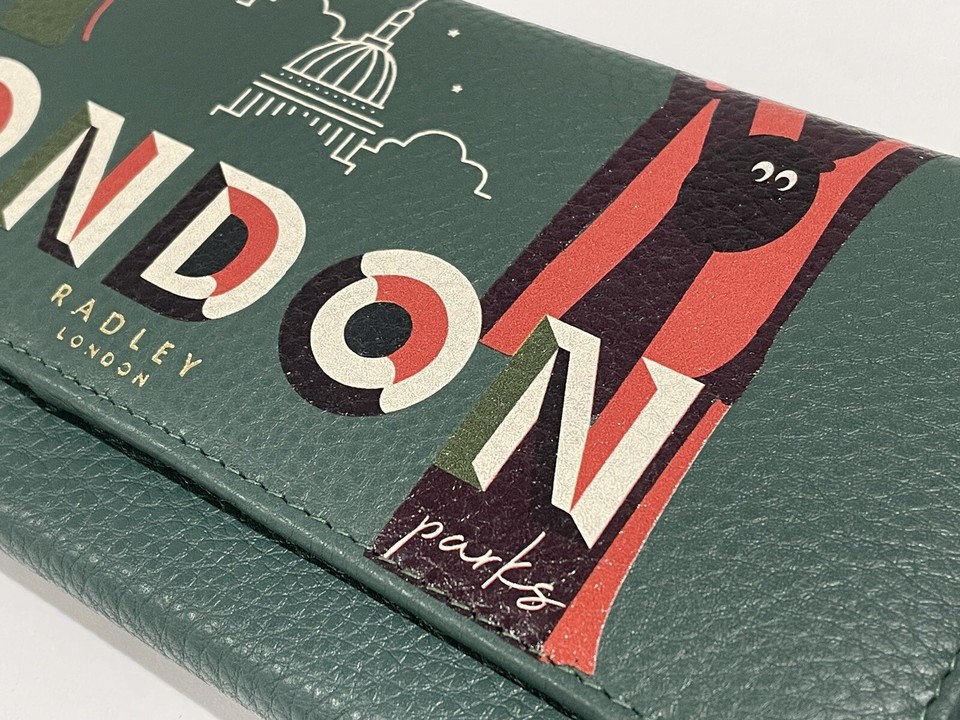 RADLEY LONDON Leather Our Favorite London Flap Over Wallet Green - NWT ...