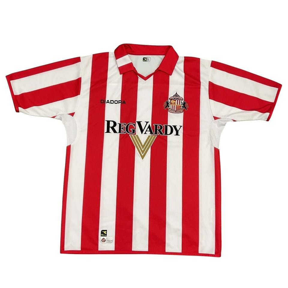 AUTHENTIC SUNDERLAND 2004-05 REG VARDY HOME FOOTBALL SHIRT LARGE ADULT ...