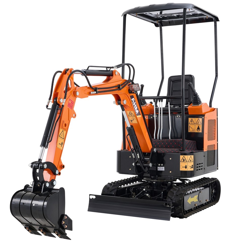 1.3T 23hp Mini Excavator Digger Gas Retractable Tracks Crawler B&S EPA ...