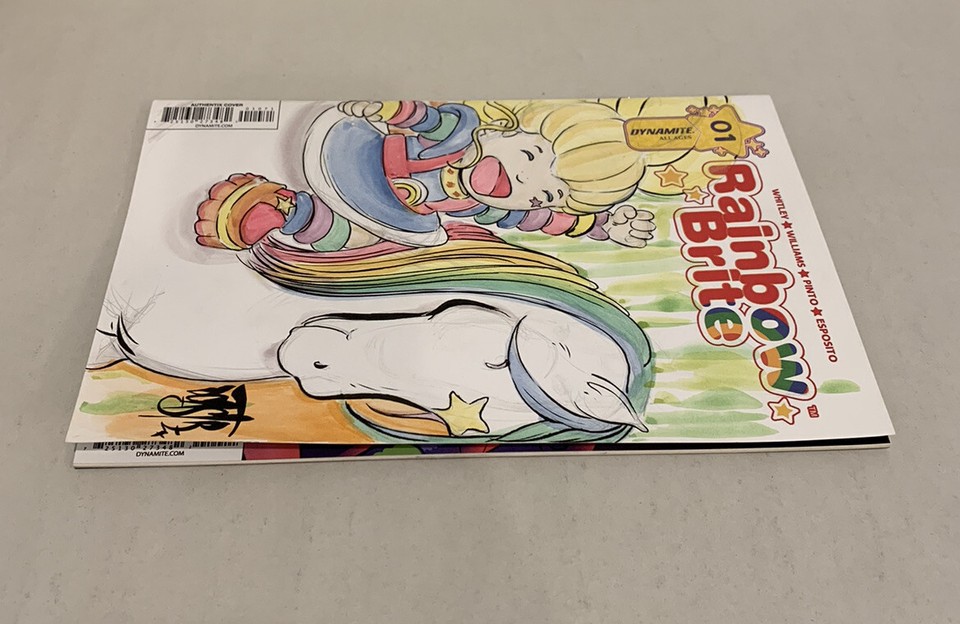RAINBOW BRITE #1 Blank Sketch Variant Cover Comic 438 W Original Art ...