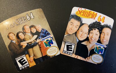Nintendo 64 N64 Frasier Seinfeld New Custom Cartridge Funny Label ...