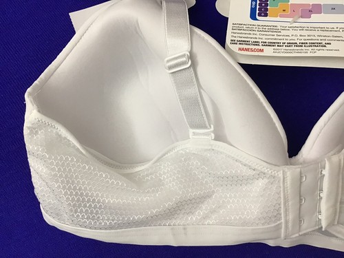New Hanes Bra G521 Soft Padded Full Cover Large Light, Comfort Wirefree ...