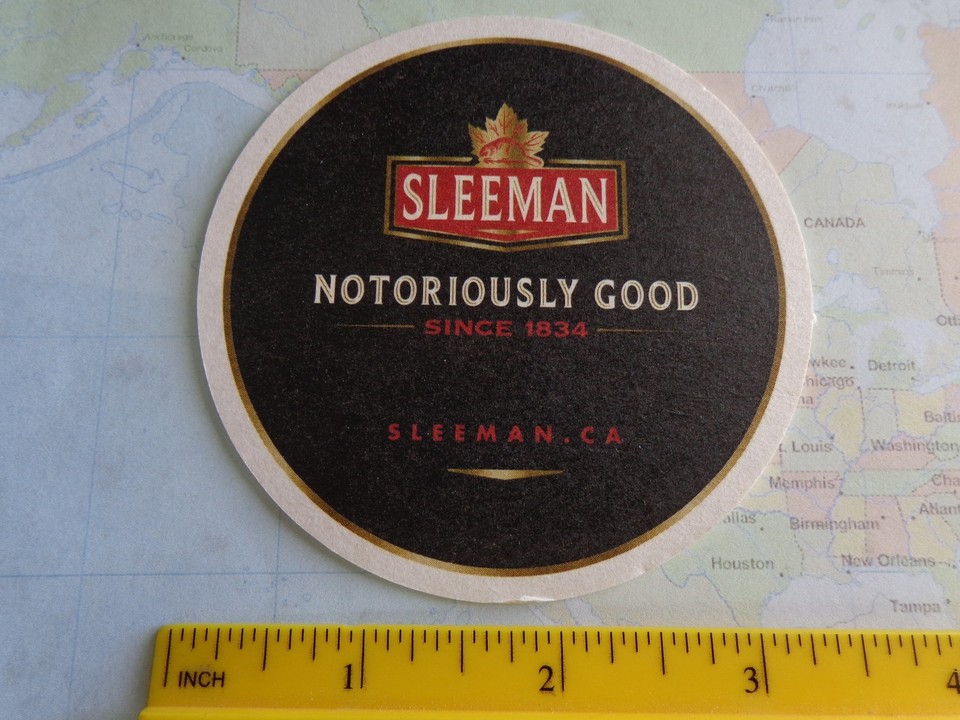 Beer Coaster ~ SLEEMAN Brewing & Malting ~ CANADA Since 1834 ...