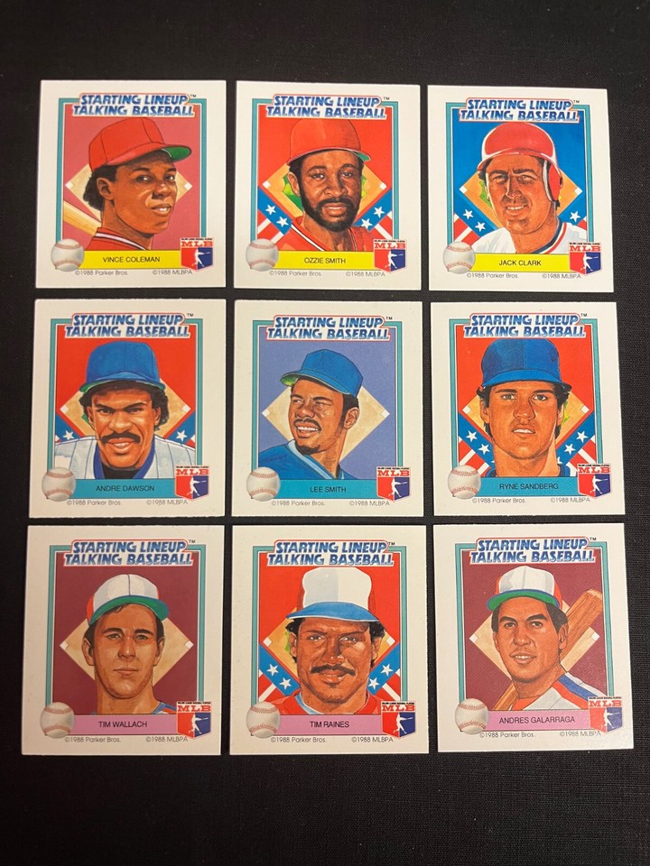 1988 Starting Lineup Talking Baseball complete card set - All-Stars ...