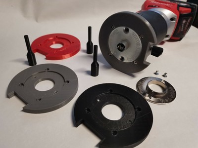 Milwaukee M18 Trim Router Replacement Base with Guide Support – INC P&P ...