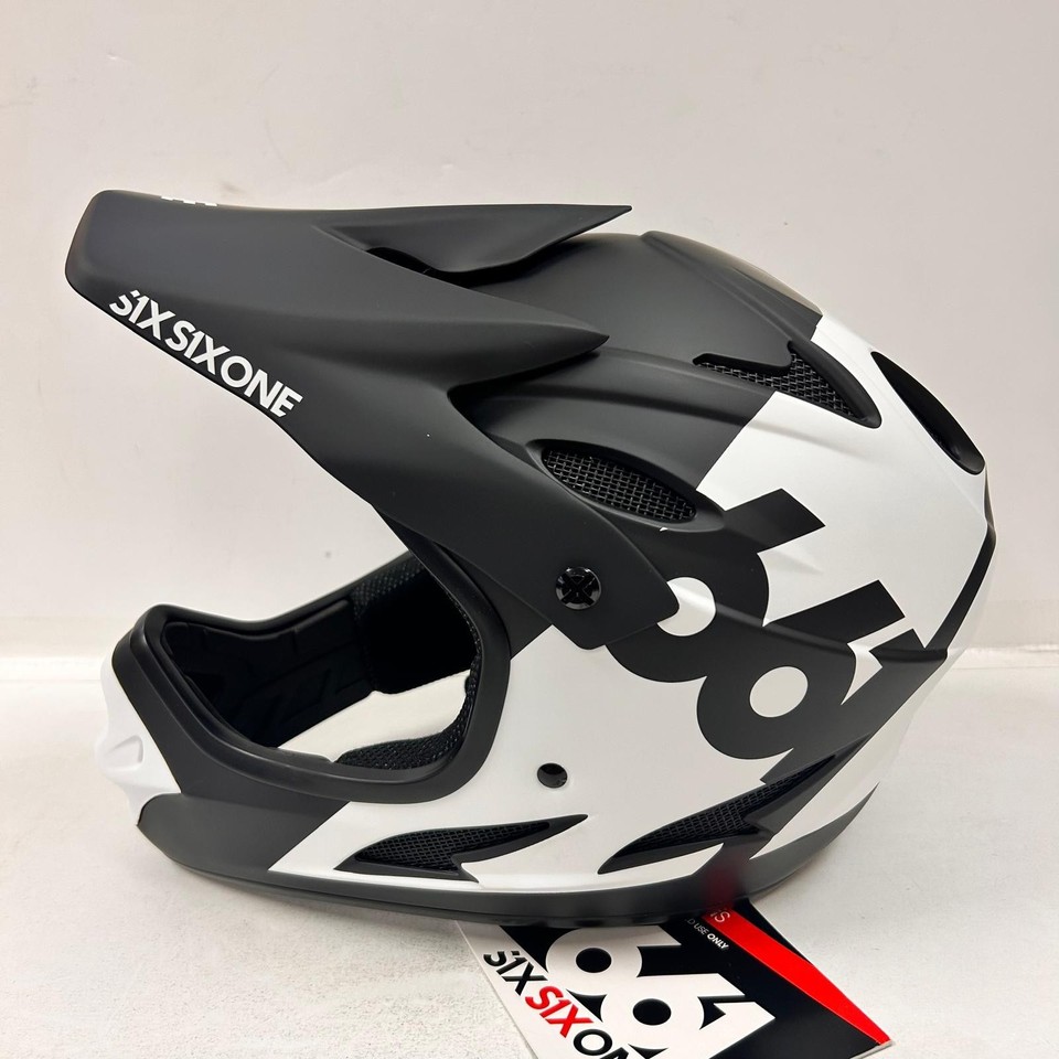SixSixOne 661 Comp Full Face Helmet Helmets Bike Hub Black & White Size ...