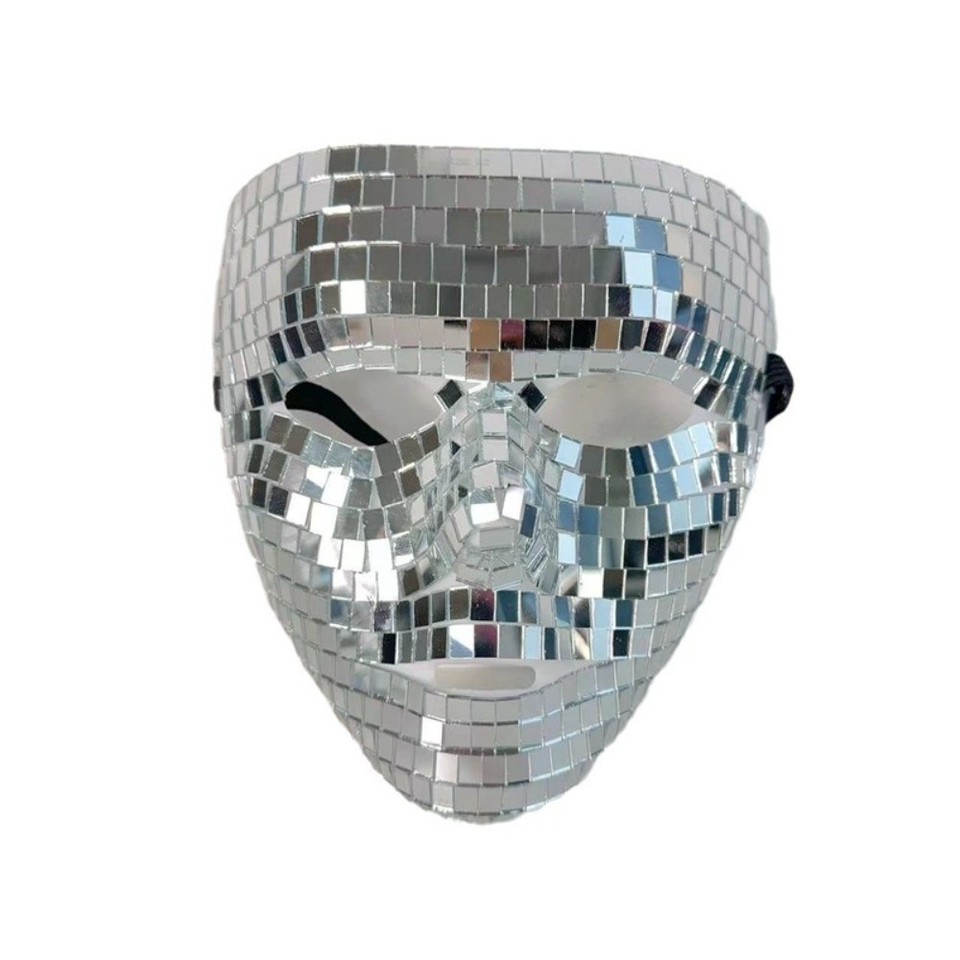 Ball Glitter Mirror Face Mask Festival Masquerade Masks For Cosplay ...