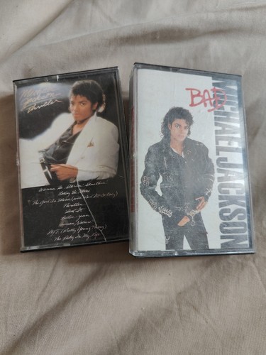 Michael Jackson Thriller And Bad Cassette Tapes | eBay
