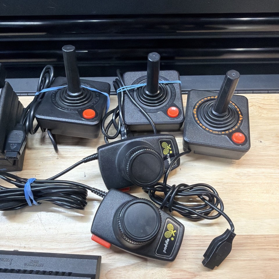 Atari 2600 Jr. Rainbow Console Bundle with 15 Games! Tested Works | eBay