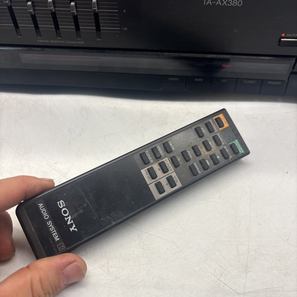 Sony Integrated Stereo Amplifier TA-AX380 200W bundle Remote Japan Made ...