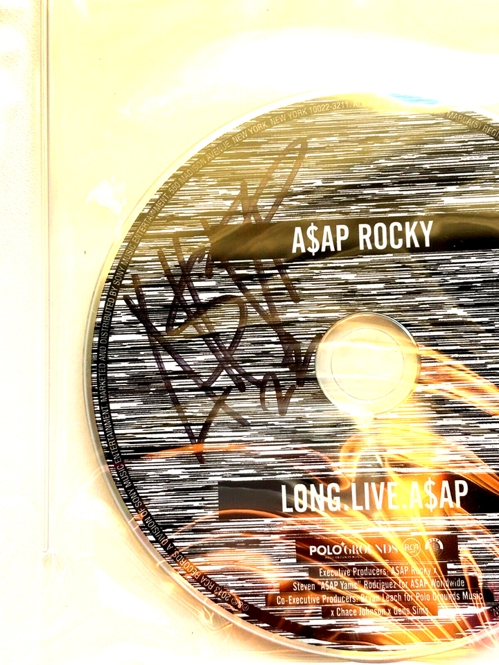ASAP ROCKY SIGNED AUTOGRAPHED LONG LIVE ASAP CD RIHANNA RARE PSA COA ...