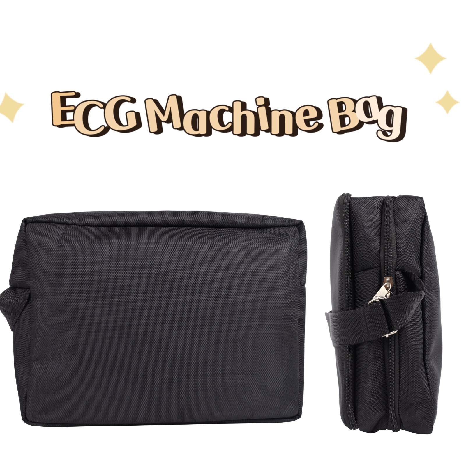 Contec Black Bag for ECG EKG Machine ECG100G ECG300G ECG600G E3 E3M E6 ...