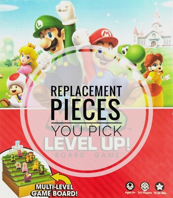 Super Mario Level Up! Board Game Replacement Pieces - Choose What You ...