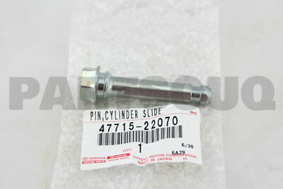 4771522070 Genuine Toyota PIN, CYLINDER SLIDE(FOR REAR DISC BRAKE ...