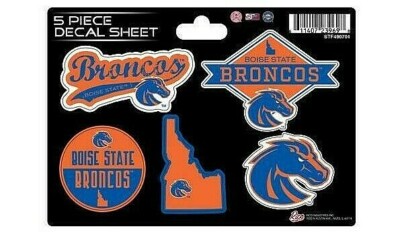 Boise State Broncos 5 Piece NCAA Decal / Sticker Sheet *Free Shipping ...