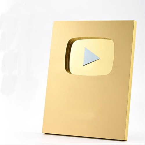 Custom YT PLAY BUTTON Awards GOLD PLAY BUTTON SILVER PLAY BUTTON Home ...