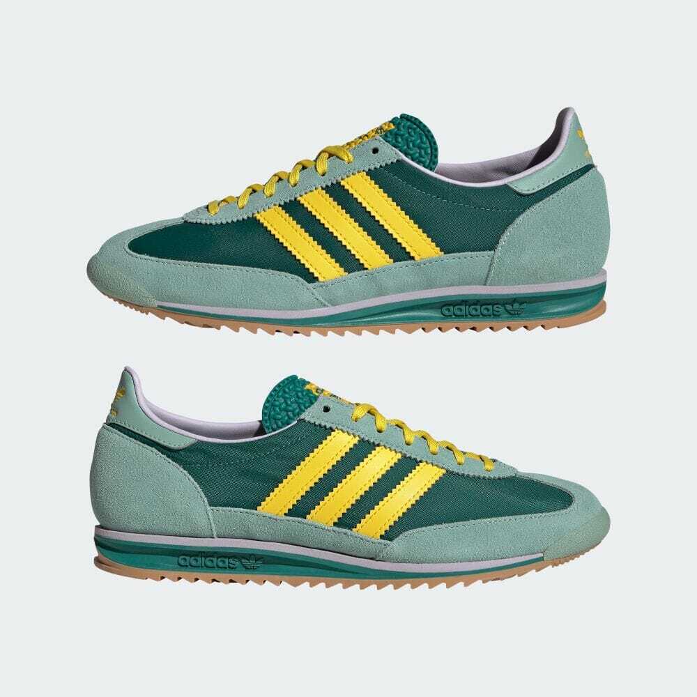 adidas Originals Women's SL 72 OG JH7391 Active Green Yellow Hazy Green ...