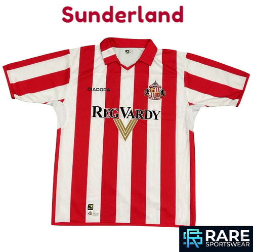 AUTHENTIC SUNDERLAND 2004-05 REG VARDY HOME FOOTBALL SHIRT LARGE ADULT ...