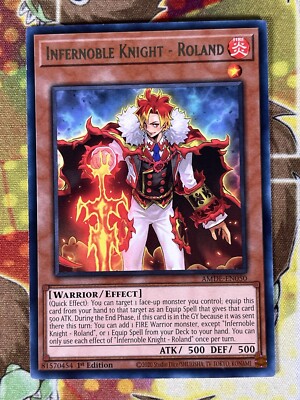 Yugioh Infernoble Knight - Roland AMDE-EN050 Single | eBay