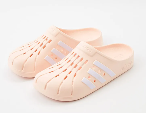 Adidas Adilette Clogs Slides Women's SIZE 8 Sandals Slides Pink Peach ...