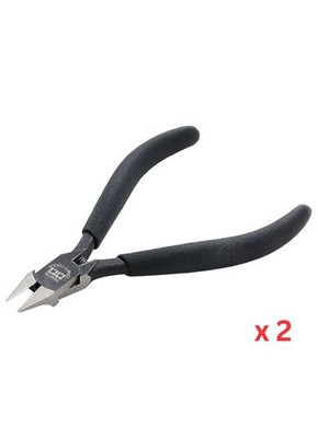 2 x Tamiya 74035 Sharp Pointed Side Cutter Nippers for Plastic Models ...