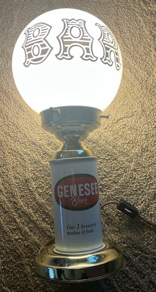 Vintage 1970s GENESEE BEER CAN Bar/Table Lamp - Genesee Brewing Co ...
